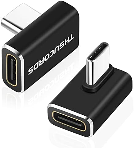 Amazon.com: PeakDo USB-C Male to Female Adapter 90 Degree,18W Flexural ...