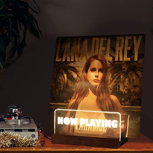 Amazon.com: POSVIU Now Playing Vinyl Record Stand - LED Lighting ...