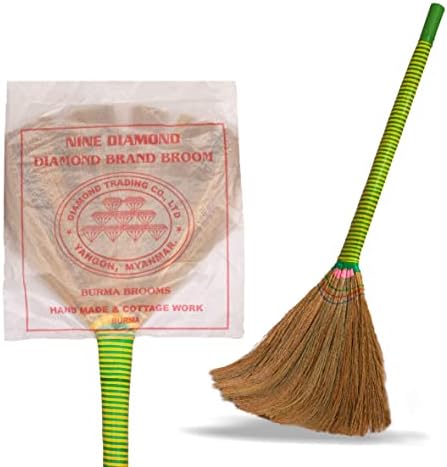 KRV Nine Diamond Burma Broom Zero Dust Broom Stick Leight Weight Handle ...