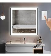 Amazon.com: HAUSCHEN HOME LED Medicine Cabinet Lighted Bathroom Mirror ...