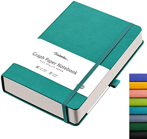 HIUKOOKA Thick Graph Paper Notebook A5-320 Pages Squared Thick Journal ...