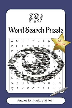 FBI Word Search Puzzle Book: Word Searches with Easy-to-Read Print ...