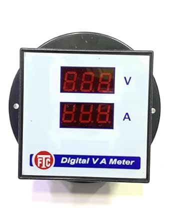 Litost® Digital Dual Display VOLT+AMMETER 0-500 V AC 0-100 A Through CT ...