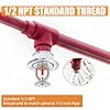 6pc Fire Sprinkler Head Pendent Type, 155℉ Fire Sprinkler Heads 1/2 ...