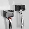 Amazon.com: 2 Pack Acrylic Razor Holder with Cover for Shower, Wall ...