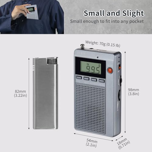 Snapklik.com : Portable AM FM Pocket Radio, Shortwave Walkman Radio ...