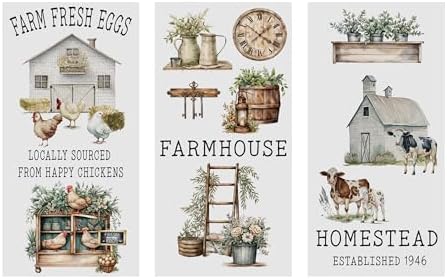 Rub on Transfers for Crafts and Furniture | 3 Design Sheets 6”x 12 ...