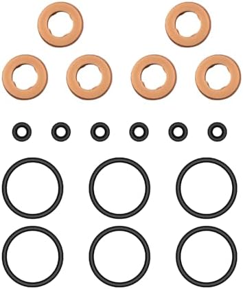 Amazon.com: Hulyxayfave 6 Set Fuel Injectors Seals O Ring Repair Kit ...