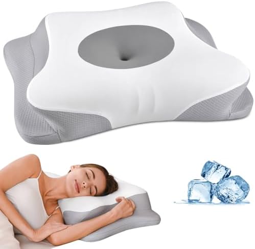 Amazon.com: wizry Cervical Memory Foam Pillow for Neck Support, Slow ...