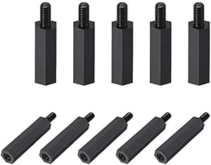 Amazon.co.jp: XYWHPGV M3x18mm + 6mmオス-メス六角ナイロンPCBマザーボードスペーサースタンドオフFPV ...