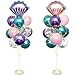 Amazon.com: 2 Set Mermaid Balloon Stand Kit for Floor with Lights ...