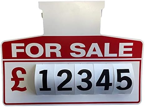 Car Sales Signs/Price Boards, PLUS Number Sheets (Red) (1) : Amazon.co ...