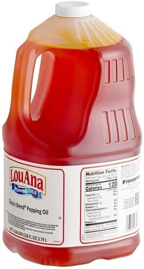 Amazon.com : LouAna Classic Blend Popping Oil, 1 Gallon, 4/Case ...