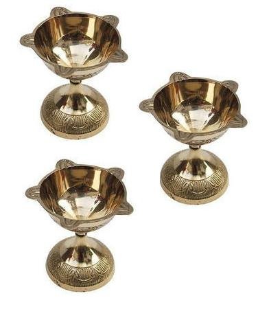 Buy aamori Jyoti (2' x 1') Oil lamp Carved in Brass Online at Low ...