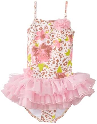 Buy Kate Mack Little Girls' On The Wild Side Tutu Swim Tank, Multi, 4T ...