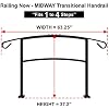 Railing Now - Midway Transitional Handrail (Black) - Amazon.com