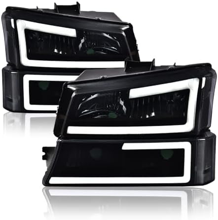 Amazon.com: CNNELL LED DRL Headlight Assembly Compatible with Chevy ...