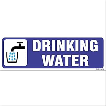 Aditya Sign® Drinking Water Sign for use to office, Hospital, Company ...