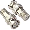 Amazon.co.jp: BOOBRIE BNCオス - Fメス 50Ω Fアダプタ BNCコネクタ F型 BNCコネクタ RF同軸コネクタ RG6/RG59/RG58/SDI/HD SDI ...