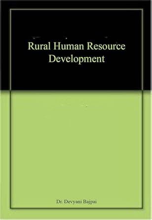 Rural Human Resource Development : Amazon.in: Books