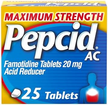 Amazon.com: Pepcid AC Maximum Strength with 20 mg Famotidine for All ...