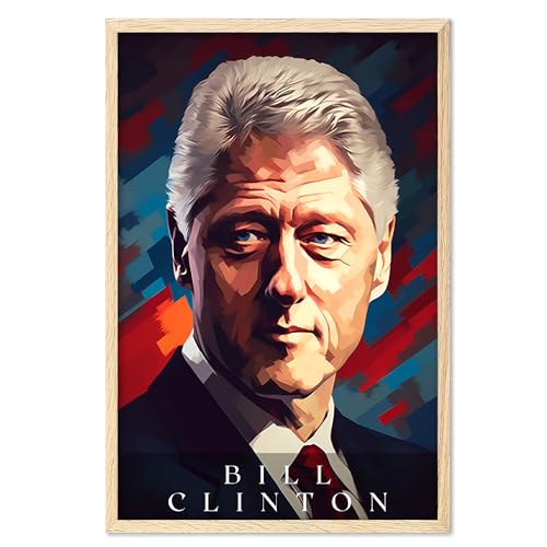 Amazon.com: Bill Clinton Poster, Bill Clinton Wall Art, USA Presidents ...