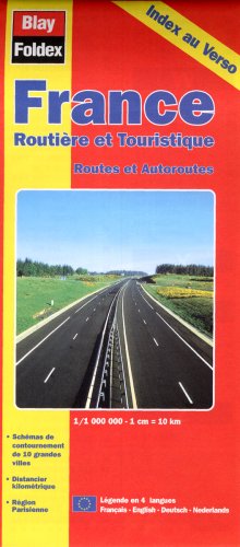 Carte routière et touristique : France, routes et autoroutes (avec ...