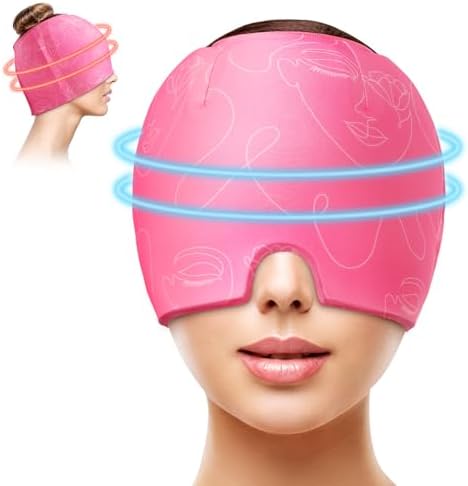 Amazon.com: Luguiic Migraine Headache Relief Cap, Gel Ice Cap for Hot ...