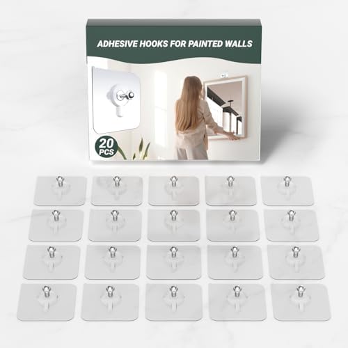 Amazon.com: Picture Hangers Without Nails, A Set of 20 Adhesive Wall ...
