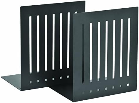 Amazon.com : Officemate Heavy Duty 10" Bookends, Non-Skid Base, Black ...