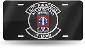 Amazon.com: License Plate Frames 82Nd Airborne Paratrooper Veteran ...