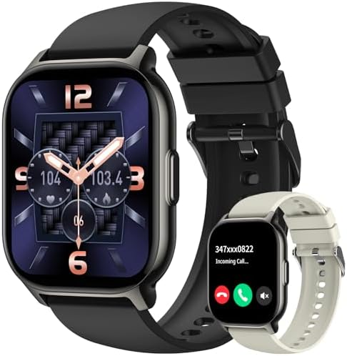 Amazon.com: Smart Watch for Men Women Fitness: Make/Answer Call Smart ...