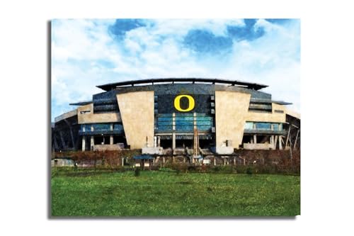 Amazon.com: Oregon Ducks Autzen Stadium football team field College ...