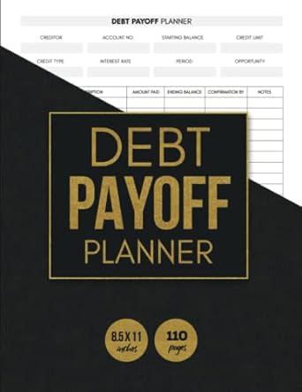 Amazon.com: Debt Payoff Planner: Debt Payment Tracker Notebook, Paying ...