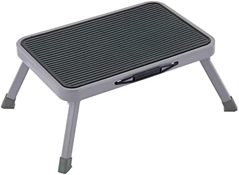 Folding 2 3 4 Step Steel Step Ladder Stool Non Slip Mat Tread ...