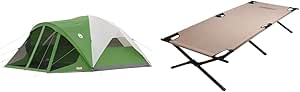 Amazon.com : Coleman Evanston Screened Camping Tent, 6/8 Person and ...