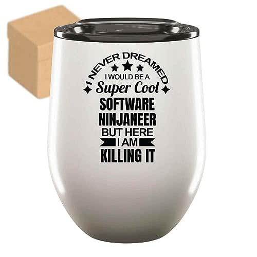 Amazon.com: Inspirational Gift Software Ninjaneer Gift For Daughter Programers Killing It 12oz ...