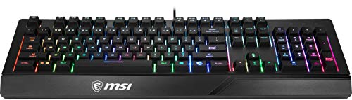 MSI Gaming Backlit RGB Dedicated Hotkeys Anti-Ghosting Water Resistant ...