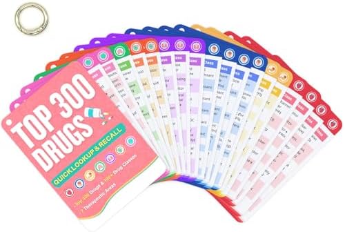 Amazon.com: Top 300 Drugs Quick Reference Flash Cards 2025 - Expanded ...