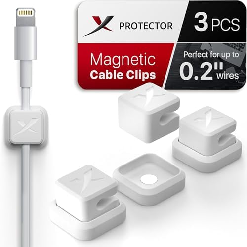 Amazon.com: BASEPOW 6 Pack Magnetic Cable Clips, Cord Organizer ...