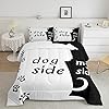 Amazon.com: Erosebridal Dog Side and My Side Comforter Set Queen Size ...
