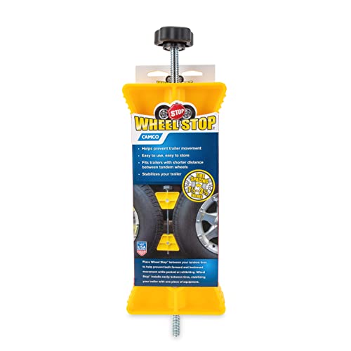 Camco Small RV Wheel Stop - Features a Lightweight Heavy-Duty Design ...