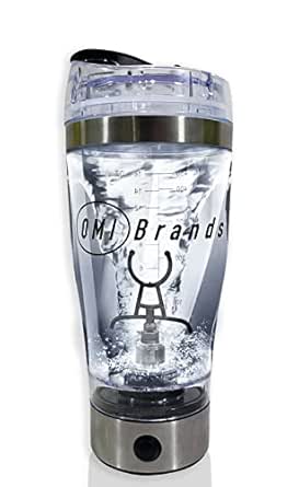 OMI Brands Premium Electric Protein Shaker Mixer Bottle - BPA Free 16 ...