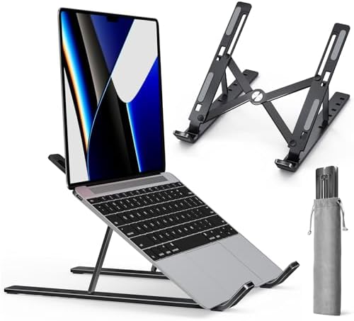 Babacom Laptop Stand, Aluminum Portable Laptop Cooling Desk Holder, 5 ...