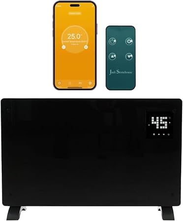JSH WiFi Enabled Electric Glass Panel Heater 2000W | Smart App or ...
