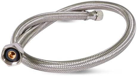 Eastman 16 Inch Flexible Faucet Connector Supply Line, Stainless Steel ...