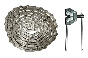 #2040 Roller Chain 50 Foot Roll 1" Extended Pitch x 5/16" Width & Chain ...