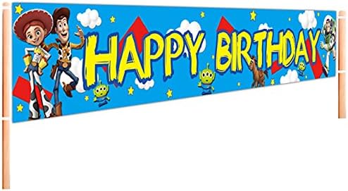 Amazon.com: Toys Happy Birthday Banner for Birthday Decorations Toy ...