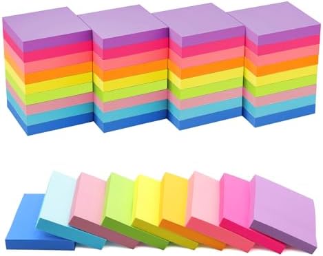 Amazon.com : (36 Pack) Sticky Notes 1.5x2 in Post, 9 Bright Colors Post ...