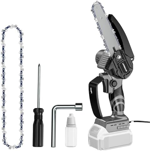Amazon.com: PEDONY Mini Chainsaw 4-inch for Dewalt 20v Battery, Cordless Power Chain Saw with ...